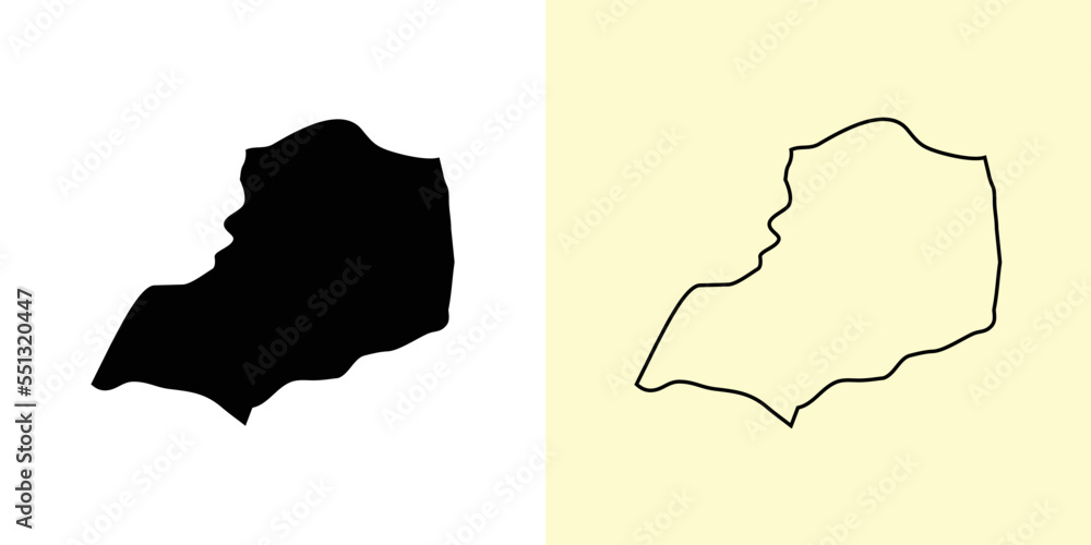 Stockvector Bulacan map, Philippines, Asia. Filled and outline map ...