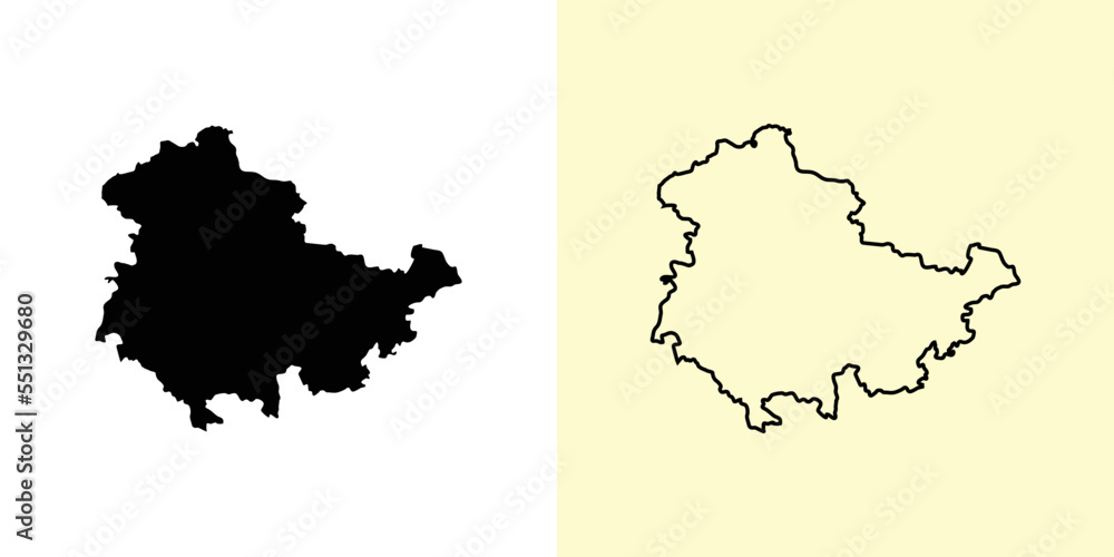 germany thuringia map