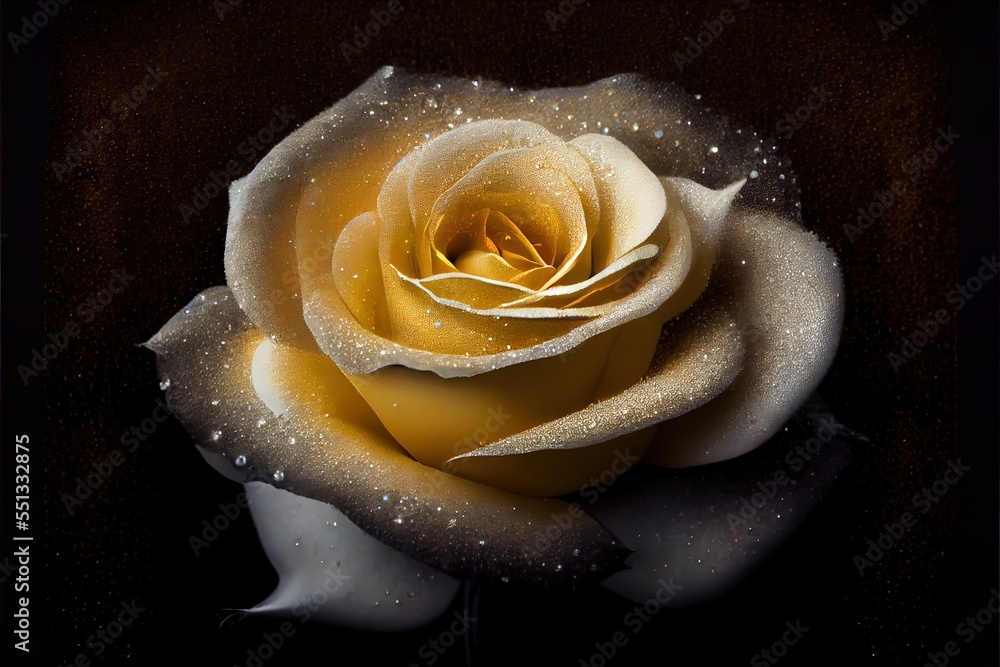 Yellow Rose Petals Background