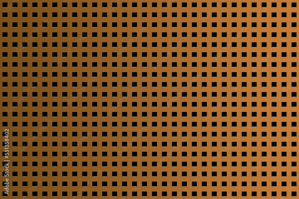 Simple brushed copper surface with geometric pattern and soft right ...