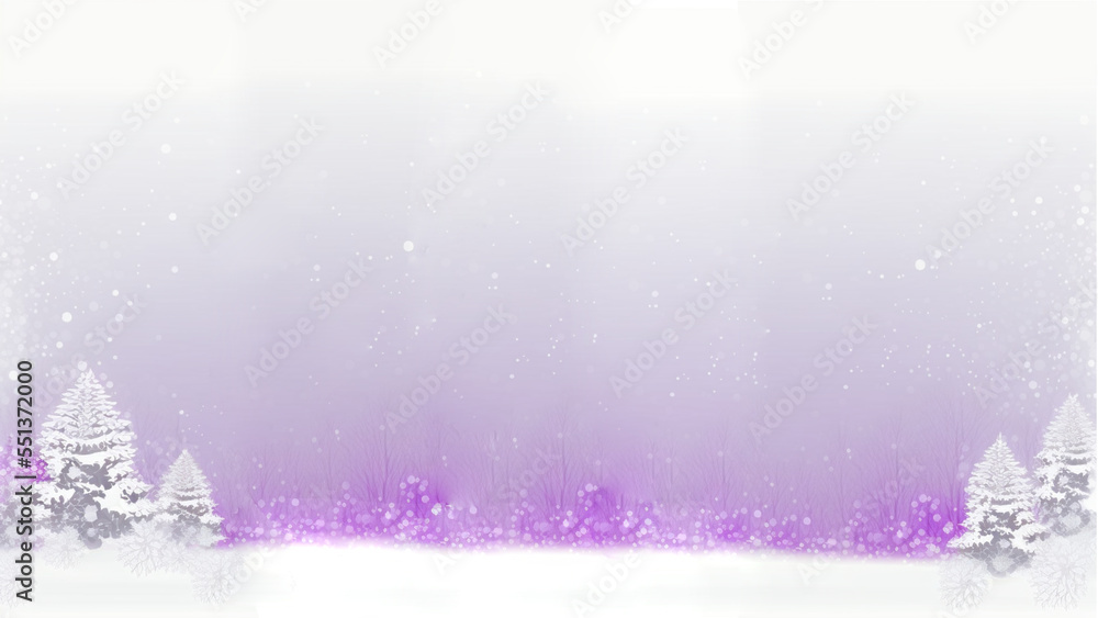 Purple Winter forest background/wallpaper, digital art Stock ...