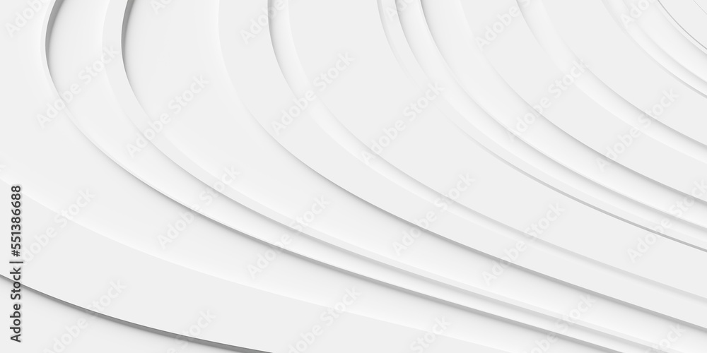 Offset white organic swoosh and wave shapes geometrical background ...