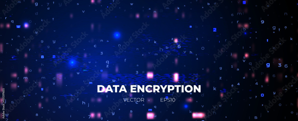 Vector abstract big data visualization. Futuristic aesthetic design ...