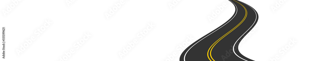 Perspective Road Moving Forward