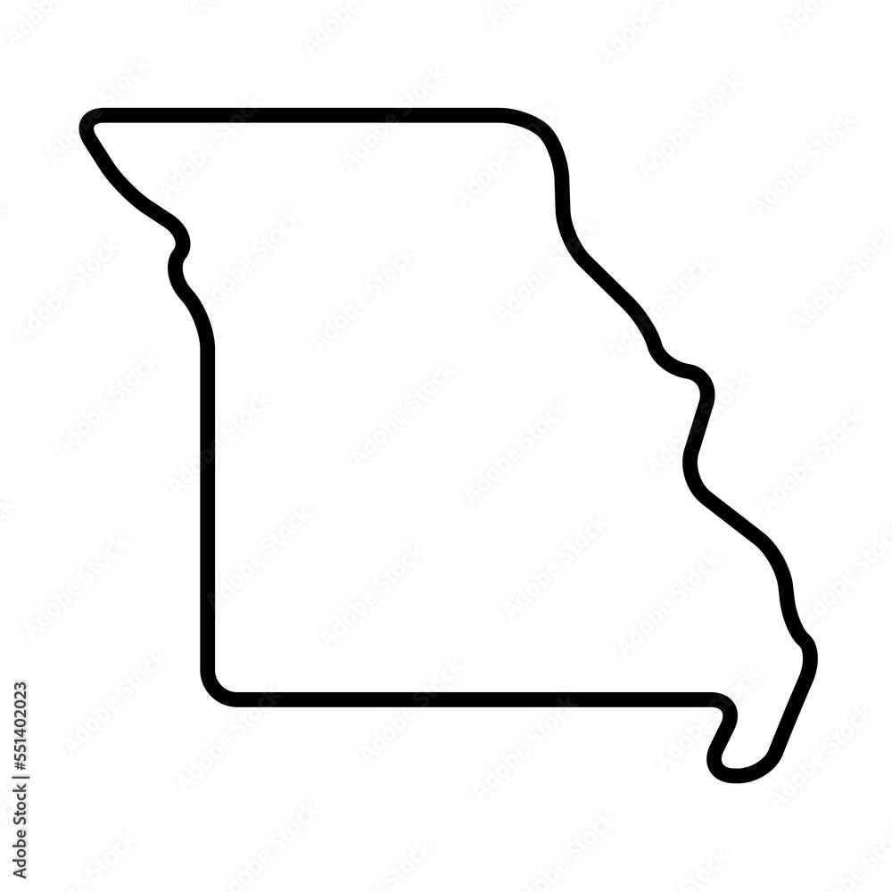 Missouri Outline Clipart Image