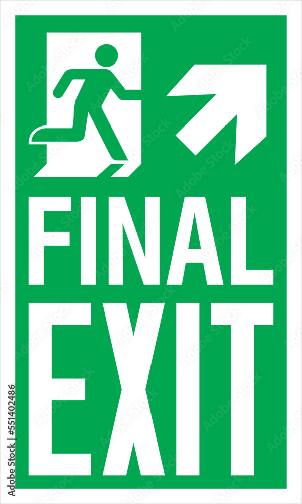 Vecteur Stock Emergency Escape Evacuation Sign Marking ISO Standard ...