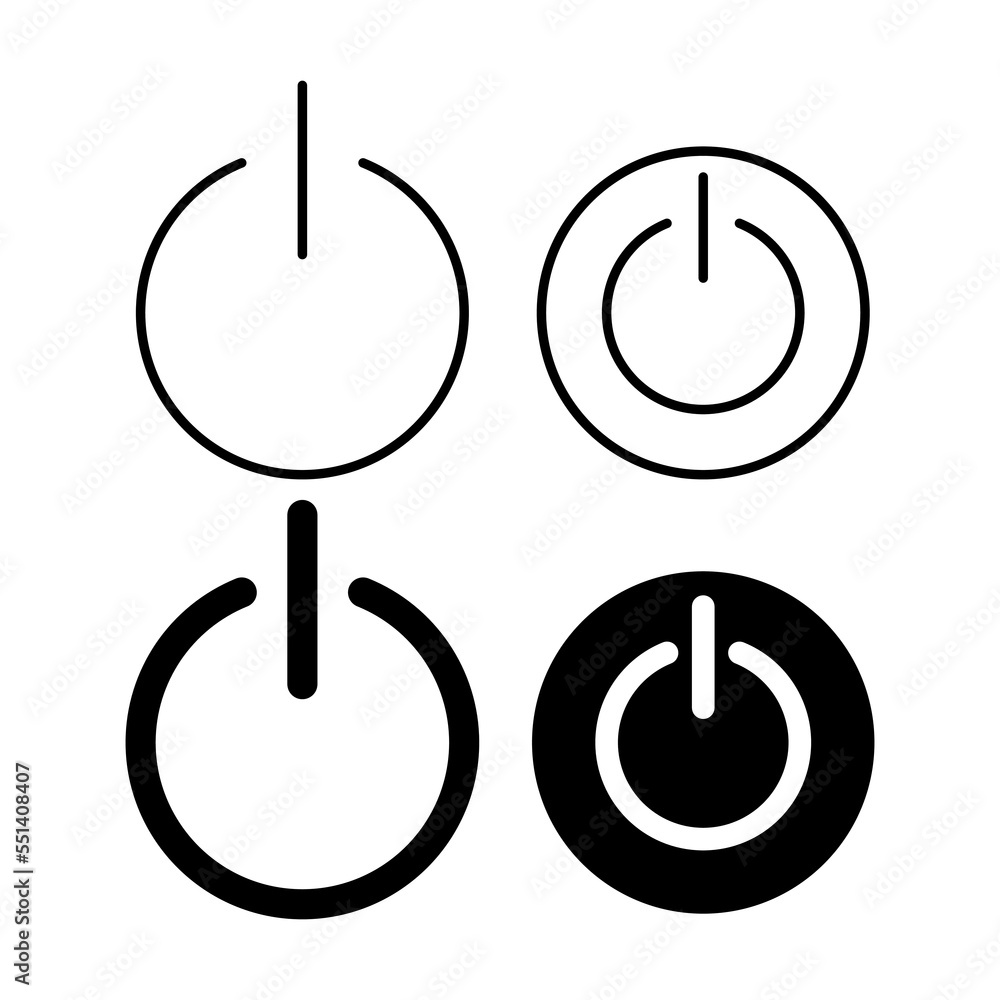 Vecteur Stock Power icon vector for web and mobile app. Power Switch ...