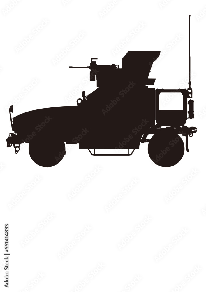 耐地雷防護車両 伏撃防護車両 耐地雷・伏撃防護車両 シルエット エムラップ Mine Resistant Ambush Protected ...