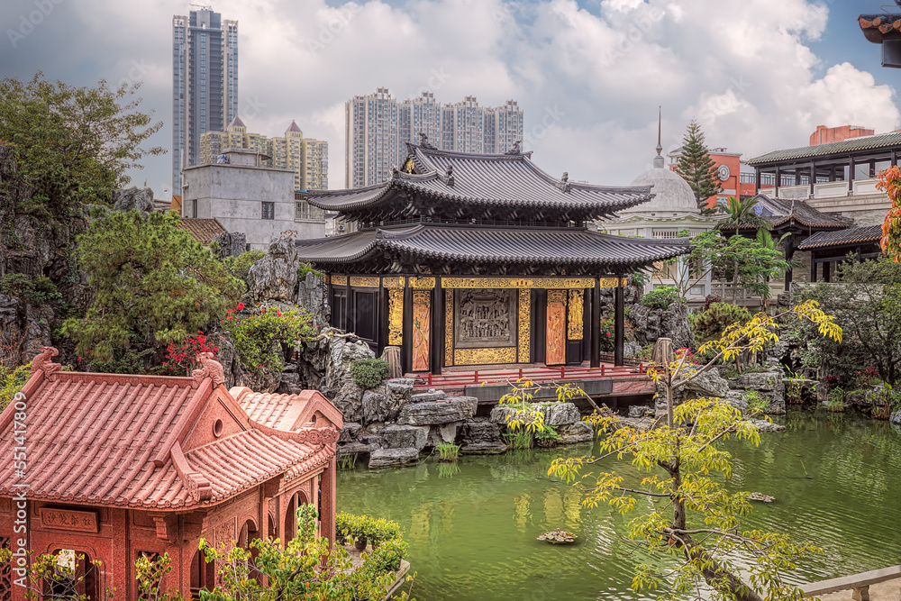 Guangzhou city, China. Liwan district, Xiguan Antique town. Cantonese ...