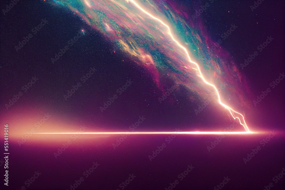 Splendid scenic outer space vibrant color starry galaxy universe in ...