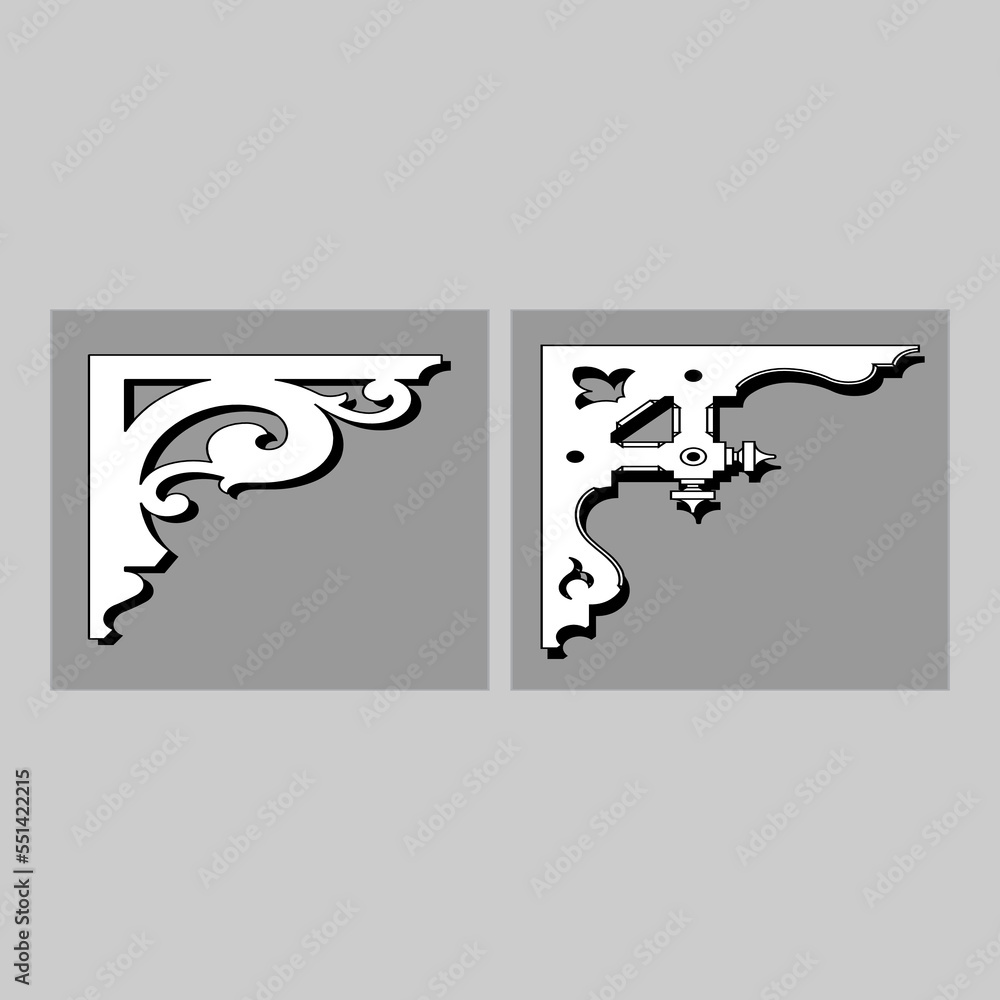 Craftsman Bracket cornice pieces for decorating or shelves. Decoration ...