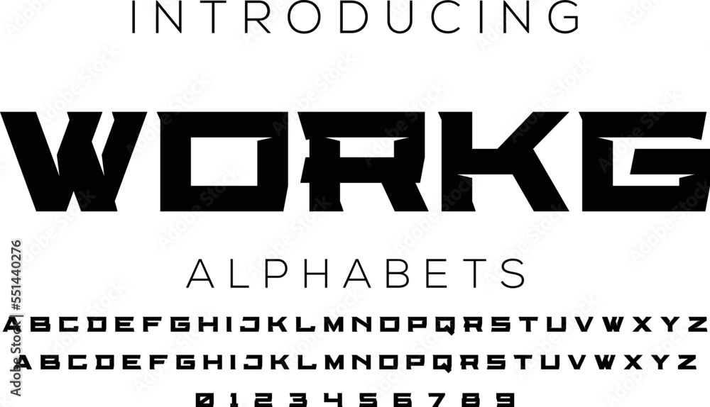 Luxury Minimal Modern Tech Alphabet Letter Fonts. Typography minimal ...