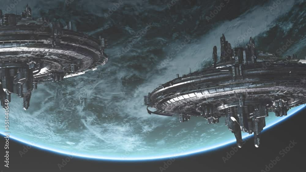 Fleet of UFO Alien Spaceships Heading Towards Planet Earth for Invasion ...