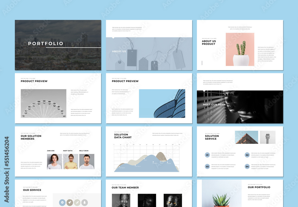 Portfolio Layout Stock Template | Adobe Stock