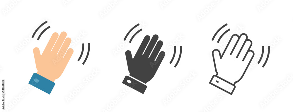 Hand wave icon motion sensor gesture for automated paper towel ...