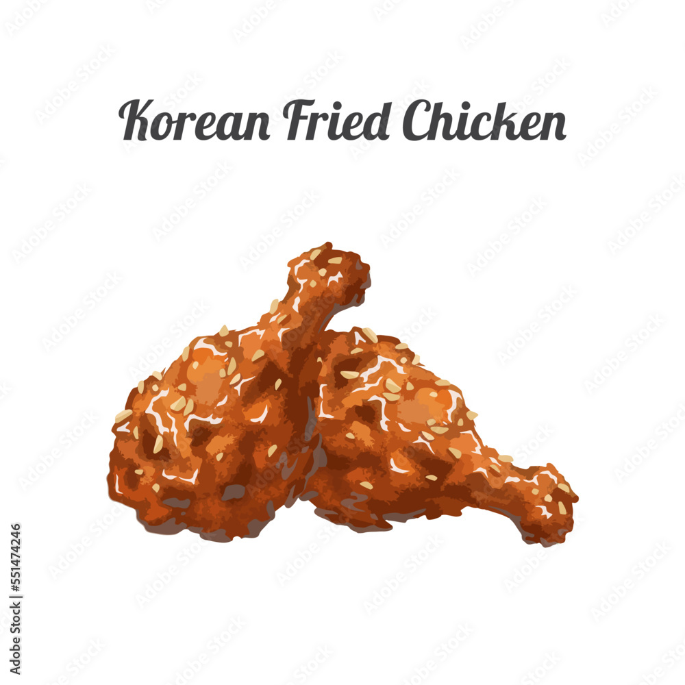 Fried Chicken Illustration