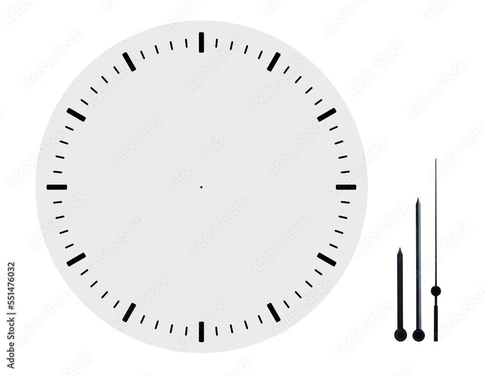 Empty watch face without hands isolated on white background Stock Photo ...