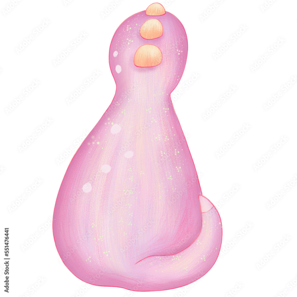 Pink dinosaur isolated on transparent background Stock Illustration ...