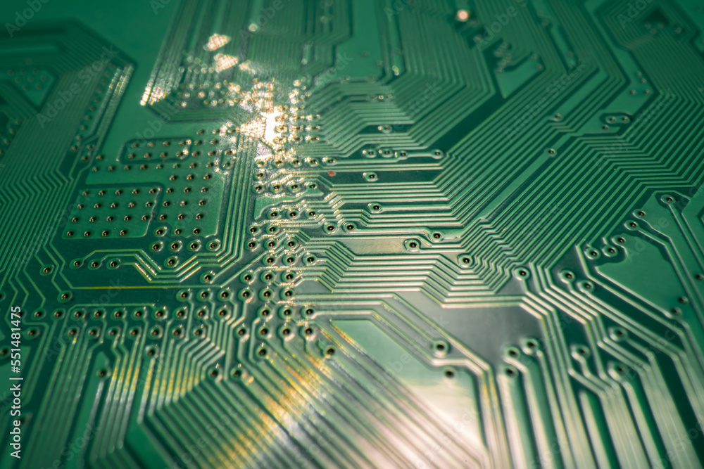Technology background with circuit board. Electronic computer hardware ...