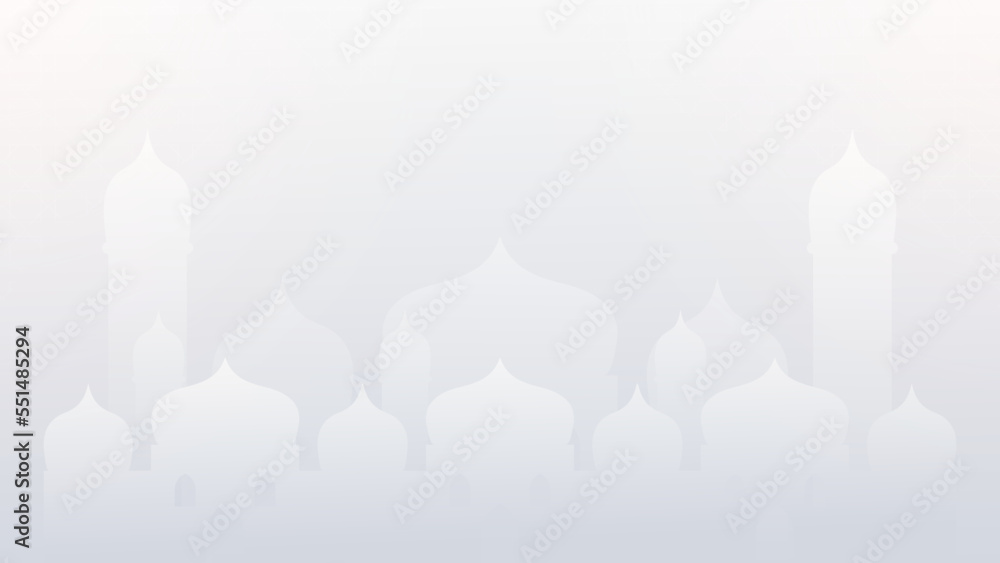 Arabic Islamic Elegant White Luxury Ornament Background with Copy Space ...