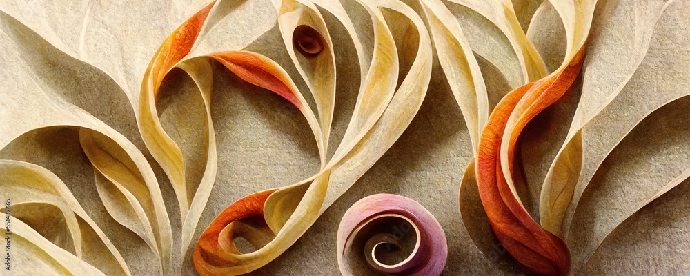 abstract paper quilling background in pastel colors for a valentines ...