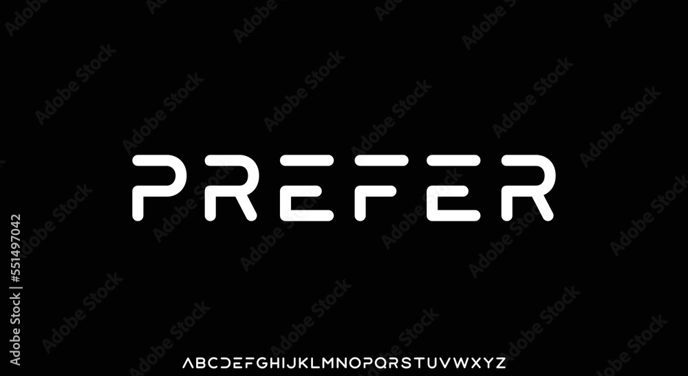 Sports minimal tech font letter set. Luxury vector typeface for company ...