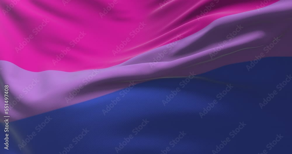 Bisexual pride flag waving. Loop Stock Video | Adobe Stock