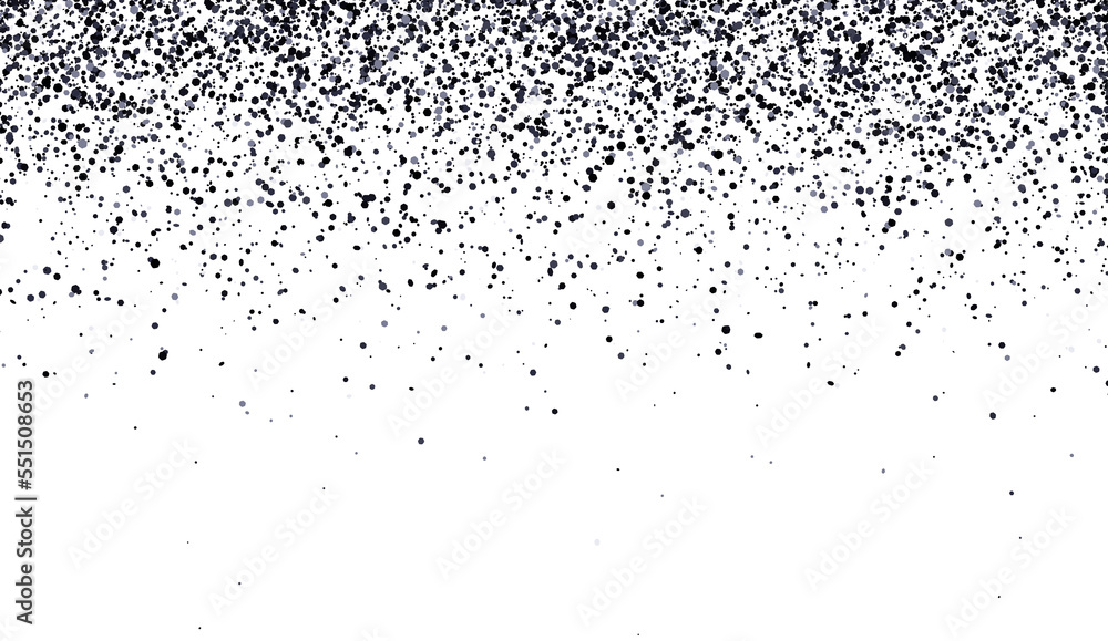 Black falling glitter isolated Stock Illustration | Adobe Stock
