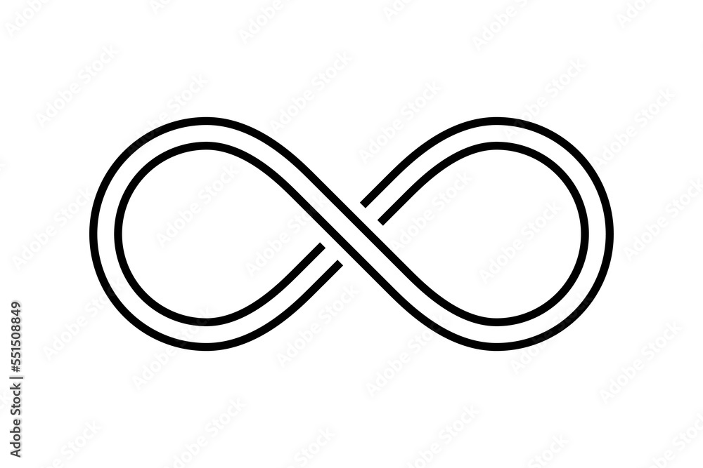 Dual line Infinity symbol isolated PNG Stock Illustration | Adobe Stock