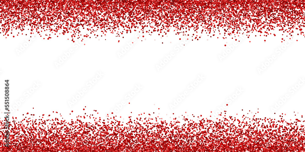 Wide border red glitter isolated PNG Stock Illustration | Adobe Stock