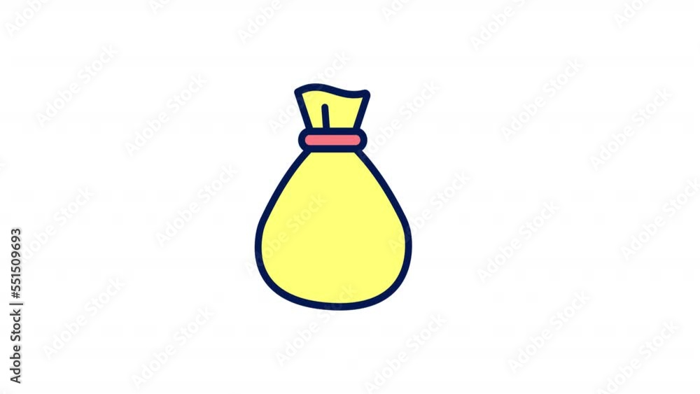 Animated retention color ui icon. Employee bonus. Benefits to retain ...