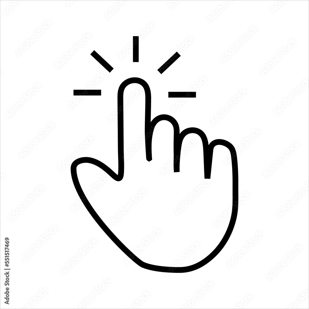 Computer mouse click cursor gray arrow icons set and loading icons ...