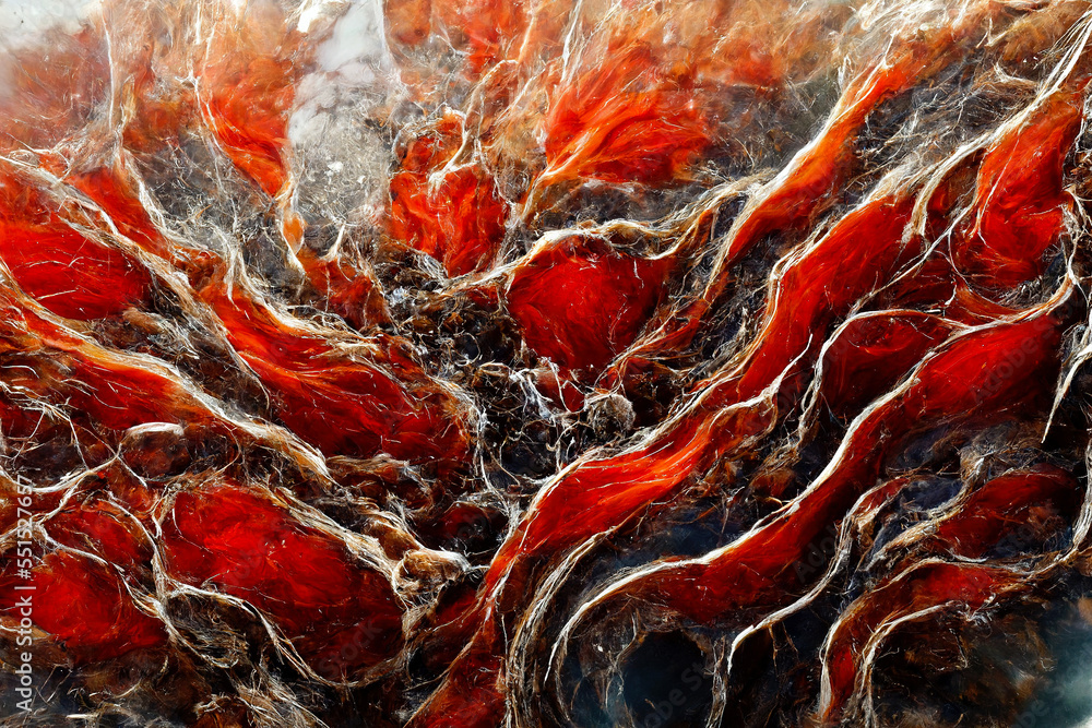 Flesh texture. Abstract background. Muscle fiber. Macro of red white ...
