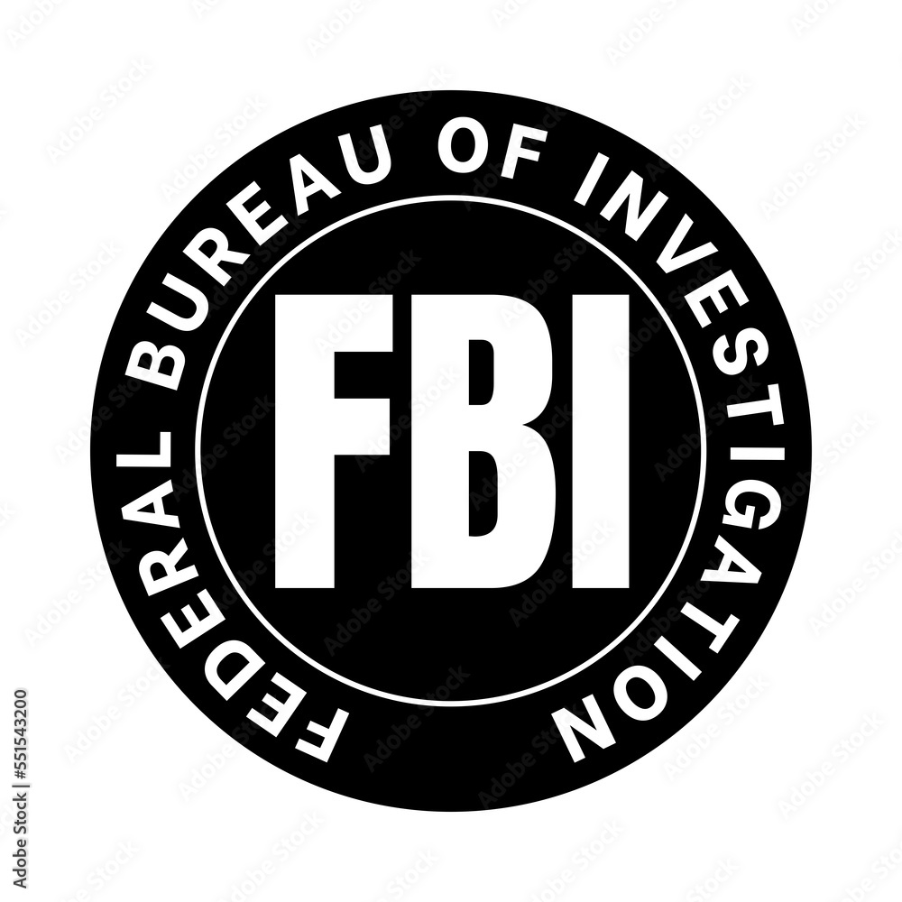 FBI federal bureau of investigation symbol icon Stock Illustration ...