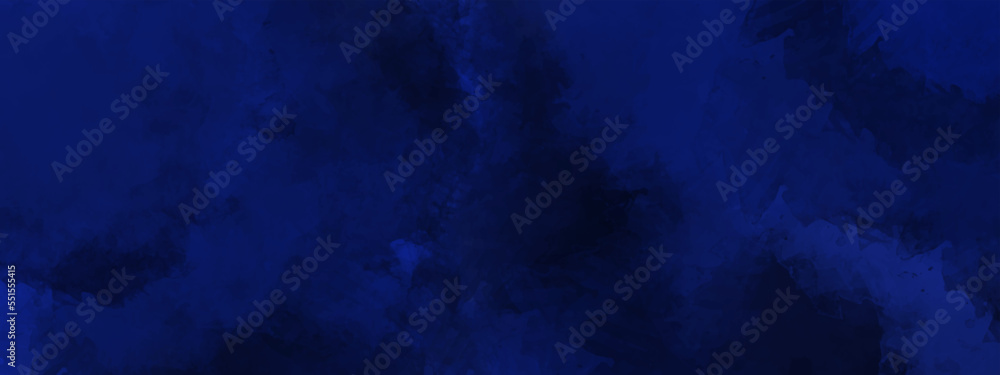 Abstract dark Blue Watercolor Background texture. Blue watercolor space ...
