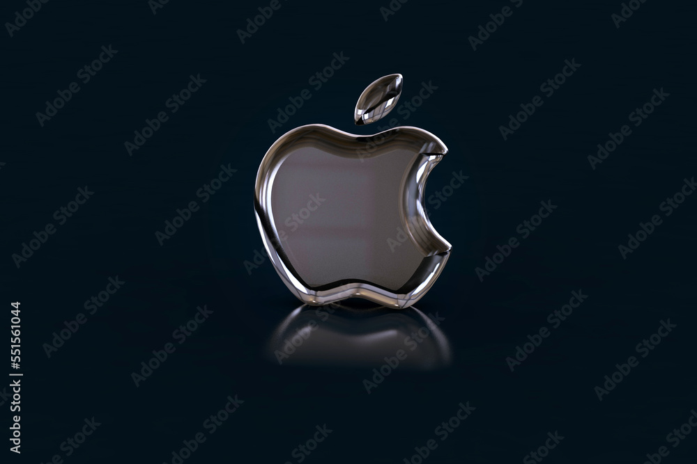 Apple retro logo, Apple old logo Stock Photo | Adobe Stock