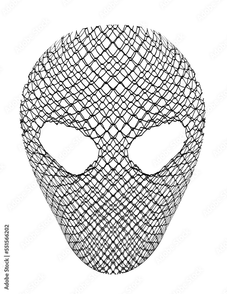 damage wire mesh on white background. Mesh netting with hole isolated ...