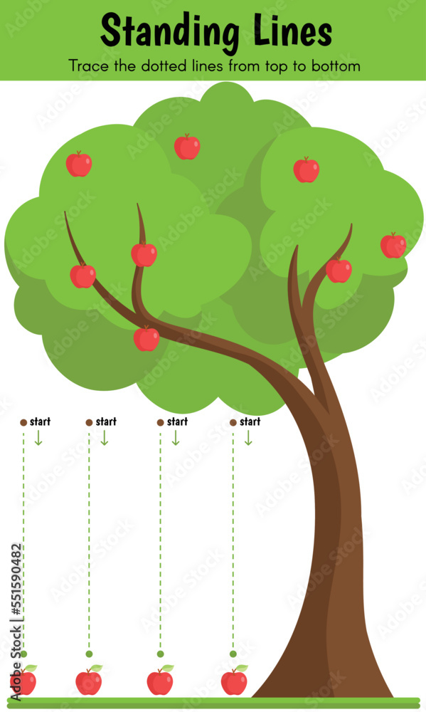 Standing lines, pencil control, the pattern for early learners, motor ...