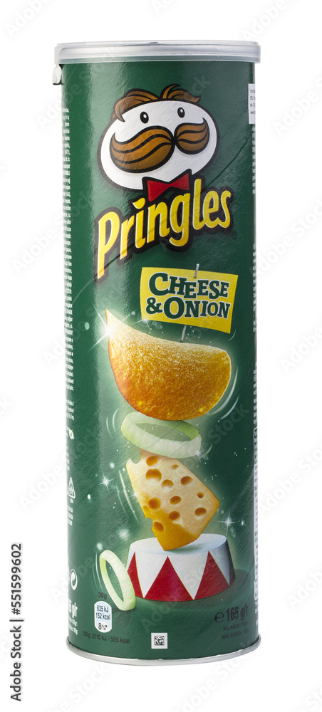 Pringles potato chips isolated on transparent background Stock Photo ...