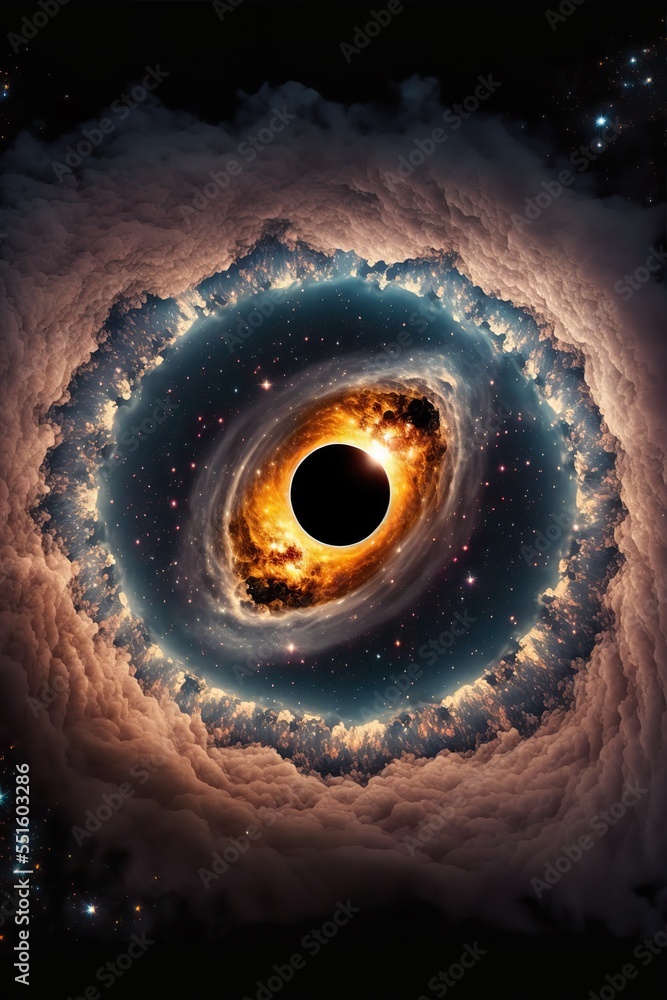 Void in nebula, background with space Illustration Stock | Adobe Stock