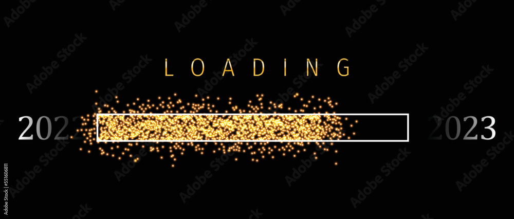 Loading 2023 (Ladebalken 2023) Vector Illustration Concept - Loading ...