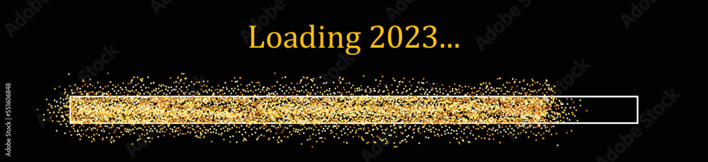 Loading 2023 (Ladebalken 2023) Vector Illustration Concept - Loading ...
