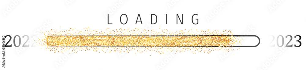 Loading 2023 (Ladebalken 2023) Vector Illustration Concept - Loading ...