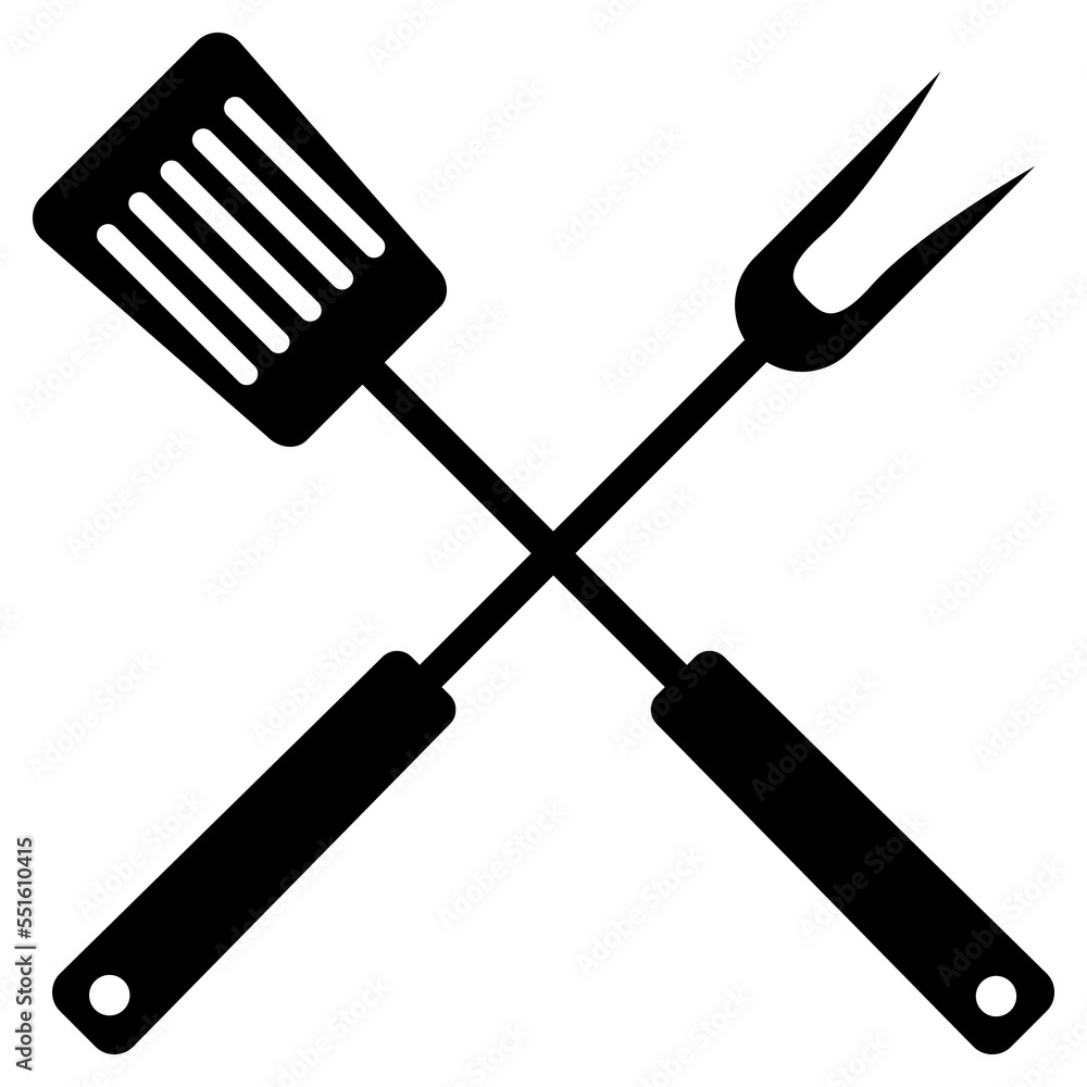 Ilustração do Stock: Logo bbq. Herramientas de barbacoa y parrilla ...