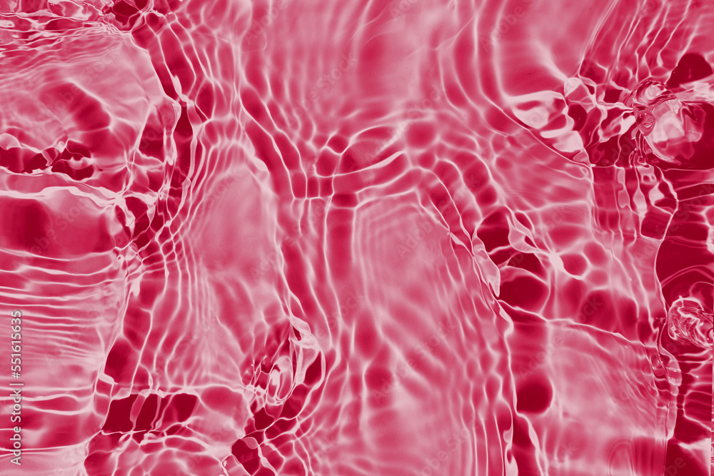 Viva magenta color of year 2023. Water surface background. Water ...