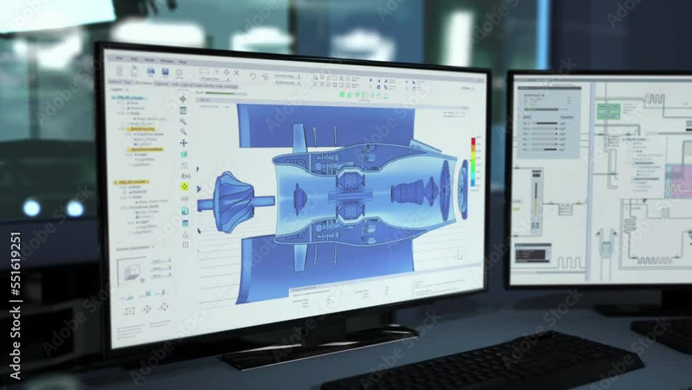 Technical program interface creates a virtual projection of the turbine ...