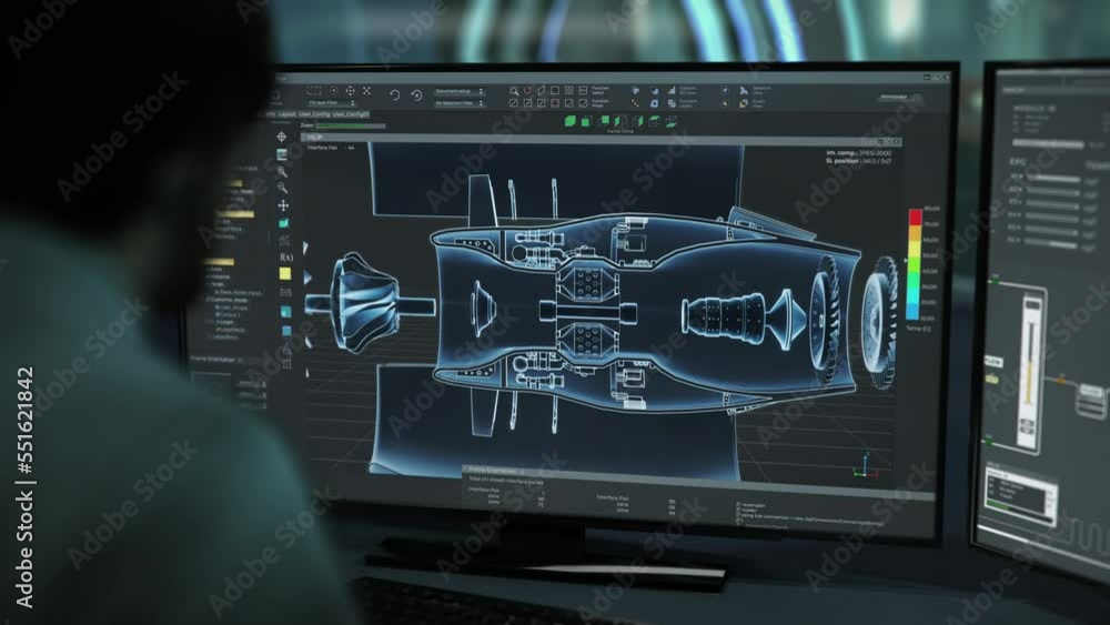 Blueprint Mechanism Developed In Software For Industrial Production ...