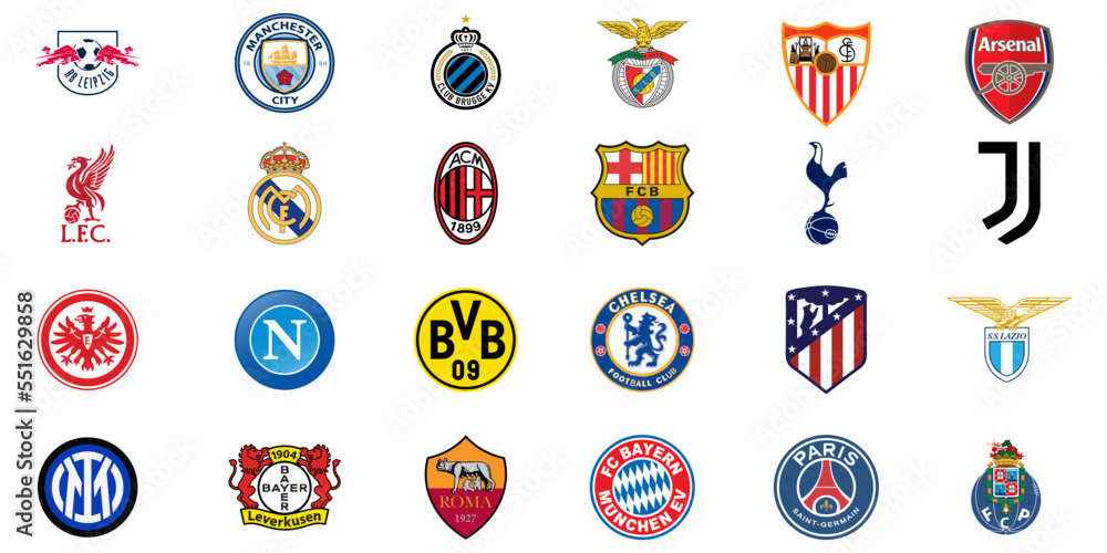 Vetor de Vinnitsa, Ukraine - December 5, 2022: Football soccer. Most ...