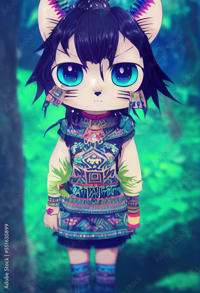 Illustrazione Stock A fictional person, not based on a real person ...