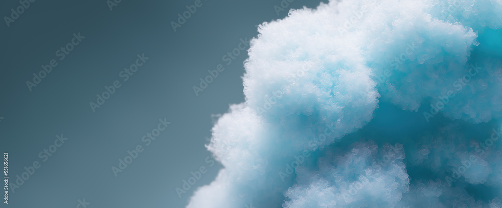 Colorful blue fluffy cotton candy, soft colors, cotton texture, Graphic ...